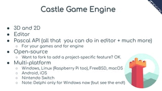 Creating 3D games and applications using Castle Game Engine | PPT | Free Download