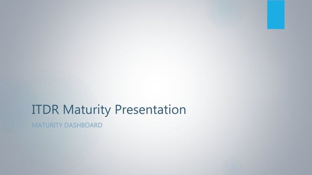 IT Disaster Recovery Readiness (Maturity Assessement) | PPTX | Cloud ...