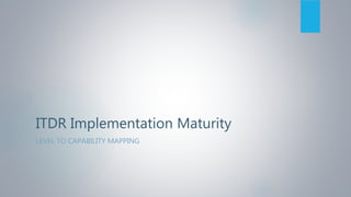 IT Disaster Recovery Readiness (Maturity Assessement) | PPTX