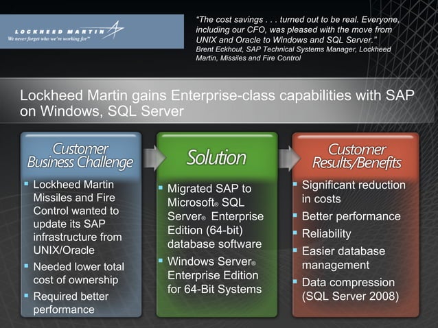 Microsoft SQL Server - SQL Server Migrations Presentation