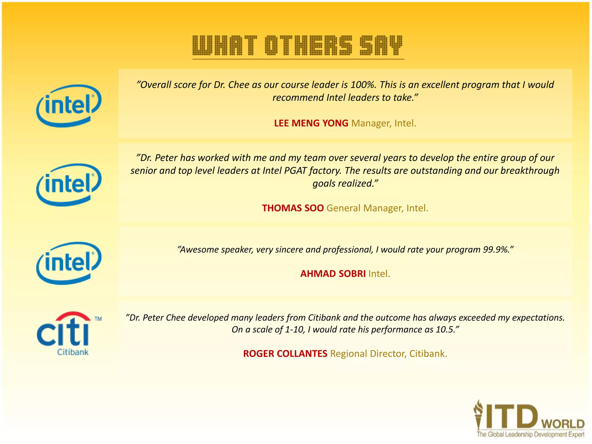 Itd profile ppt | PPT