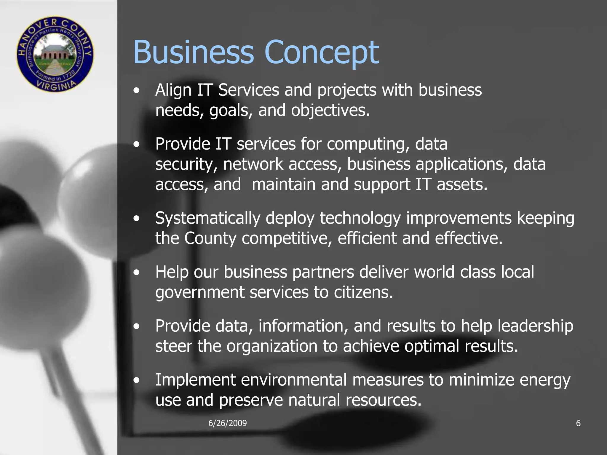 ITD Mission, Vision, Goals | PPT