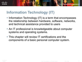 Ite1 chapter1 - introduction to the personal computer | PPT