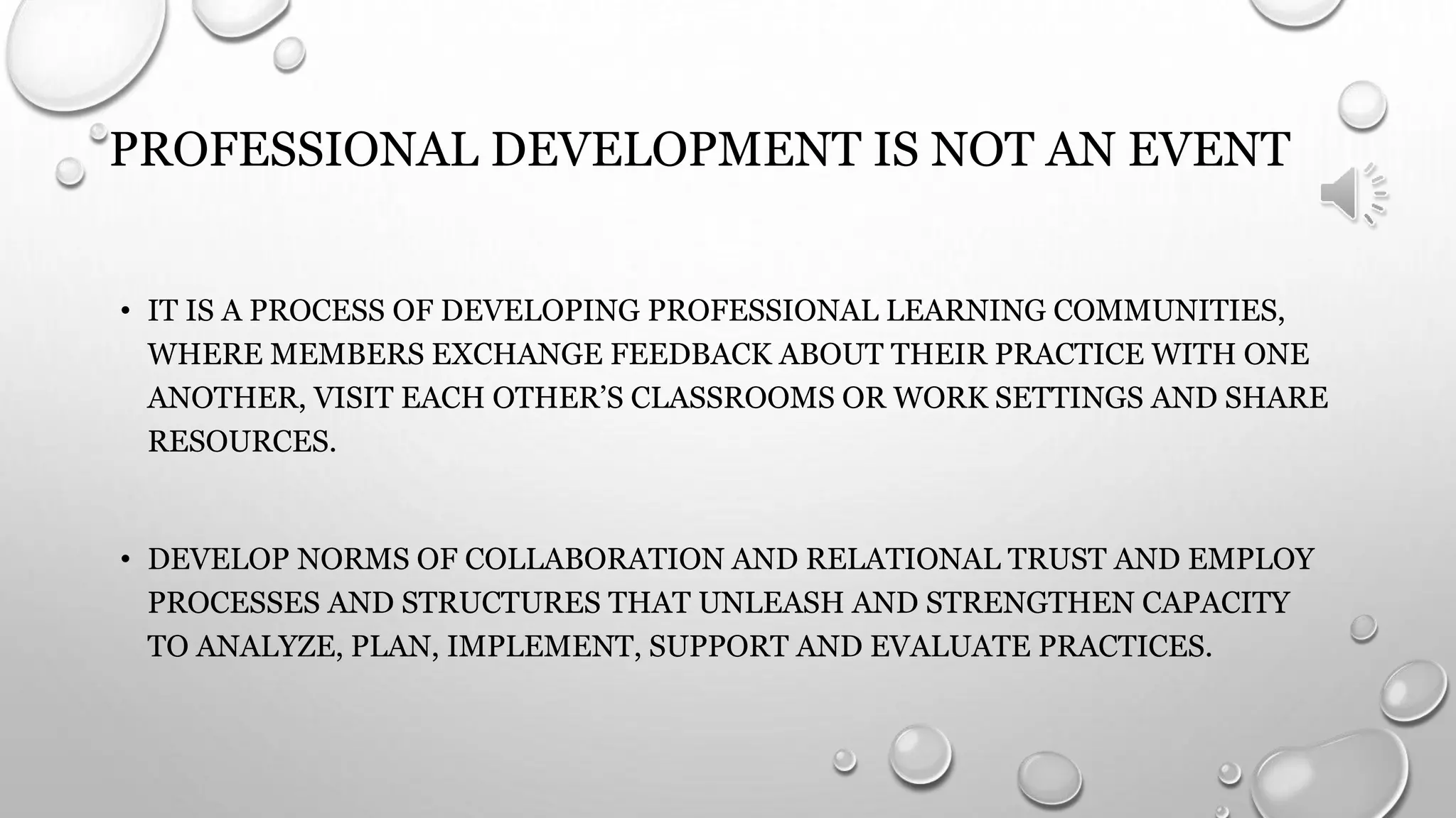 I teach professional development | PPTX