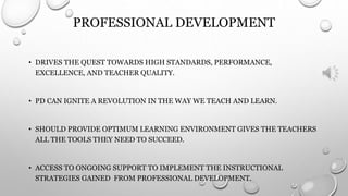 I teach professional development | PPTX