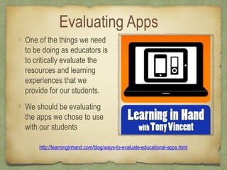 iTeach Session 4: The iPad in Education | PPT