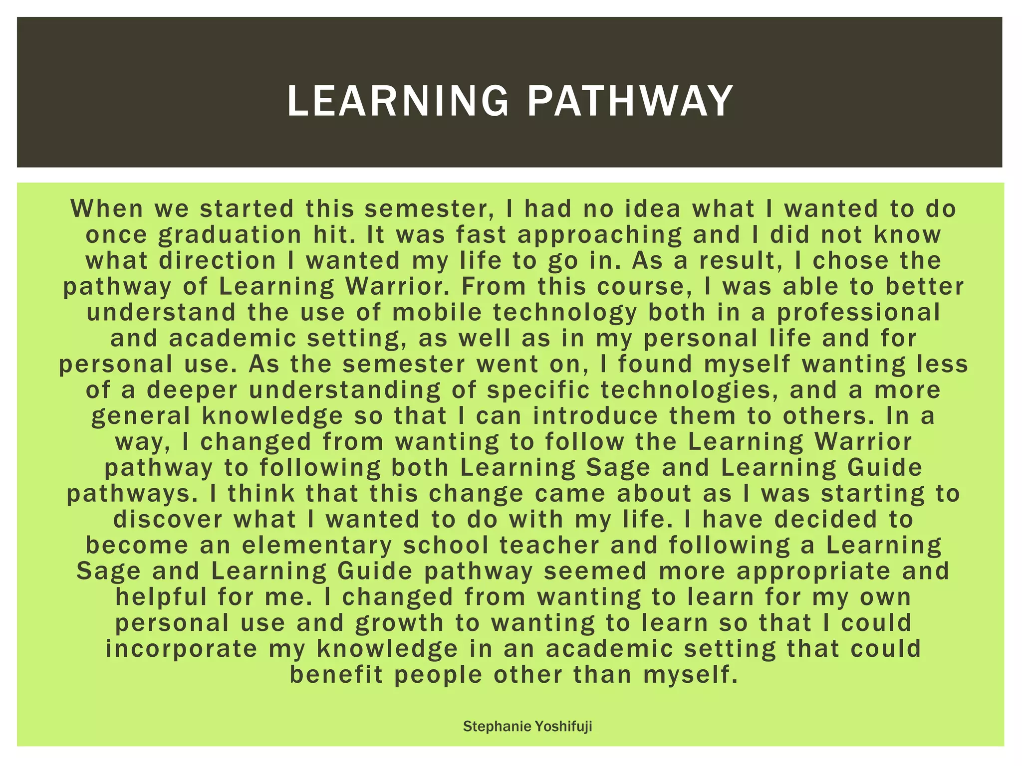 Itec 299 synthesis quest - mobile learning | PPTX