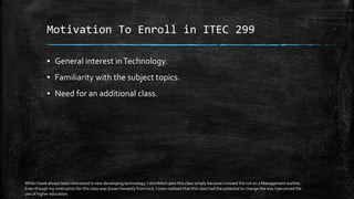 Itec 299 final presentation | PPT
