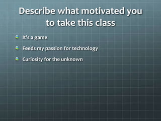 Itec 299 synthesis presentation | PPT