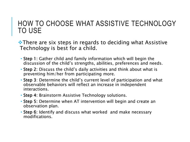 Assistive Technology Presentation | PPT