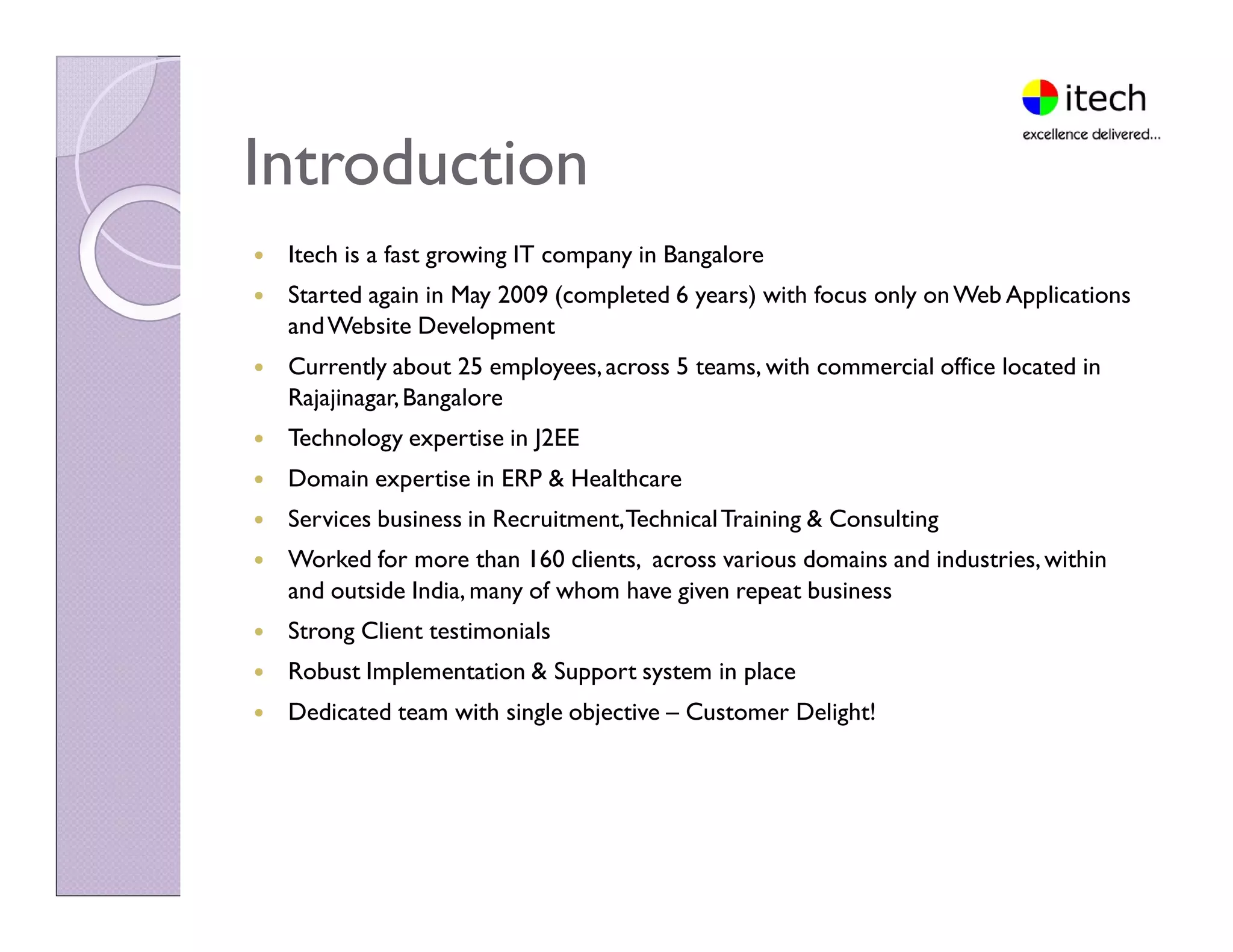 Itech company profile | PDF