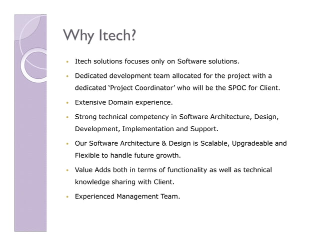 Itech company profile | PDF | Internet | Computing
