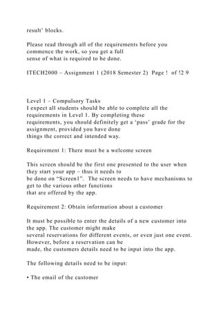 ITECH2000 Mobile Development FundamentalsAssignment 1 App.docx