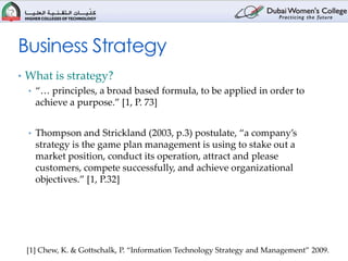 Itecn453 business strategy | PPTX | Business Administration | Business