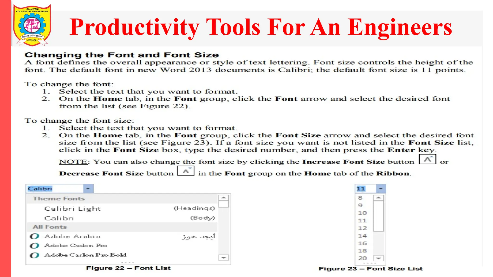 ITE Course Unit 1Productivity Tools For An Engineers | PPTX