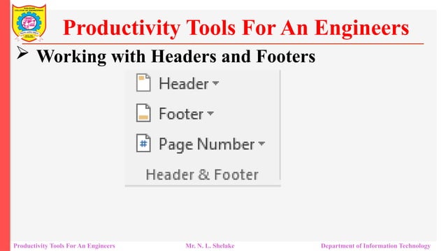 ITE Course Unit 1Productivity Tools For An Engineers | PPTX | Desktop ...