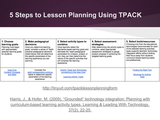 Itec tpack activities - tools | PDF
