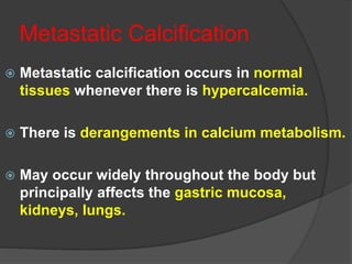 intracellular accumulations, calcifications and cellular ageing. | PPTX