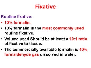 introduction to pathology, tissue processing. Histopathology and ...