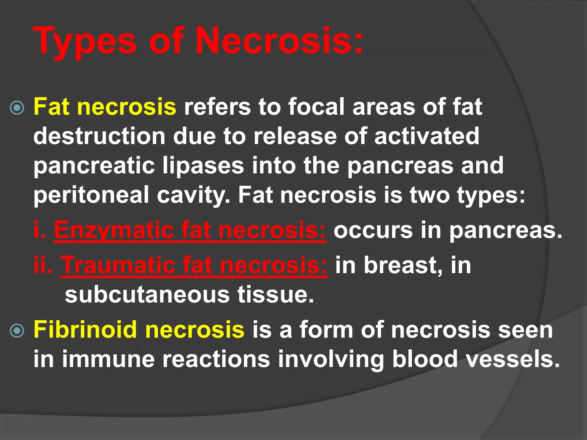 irreversible cell injury, necrosis, apoptosis, free radicles ...