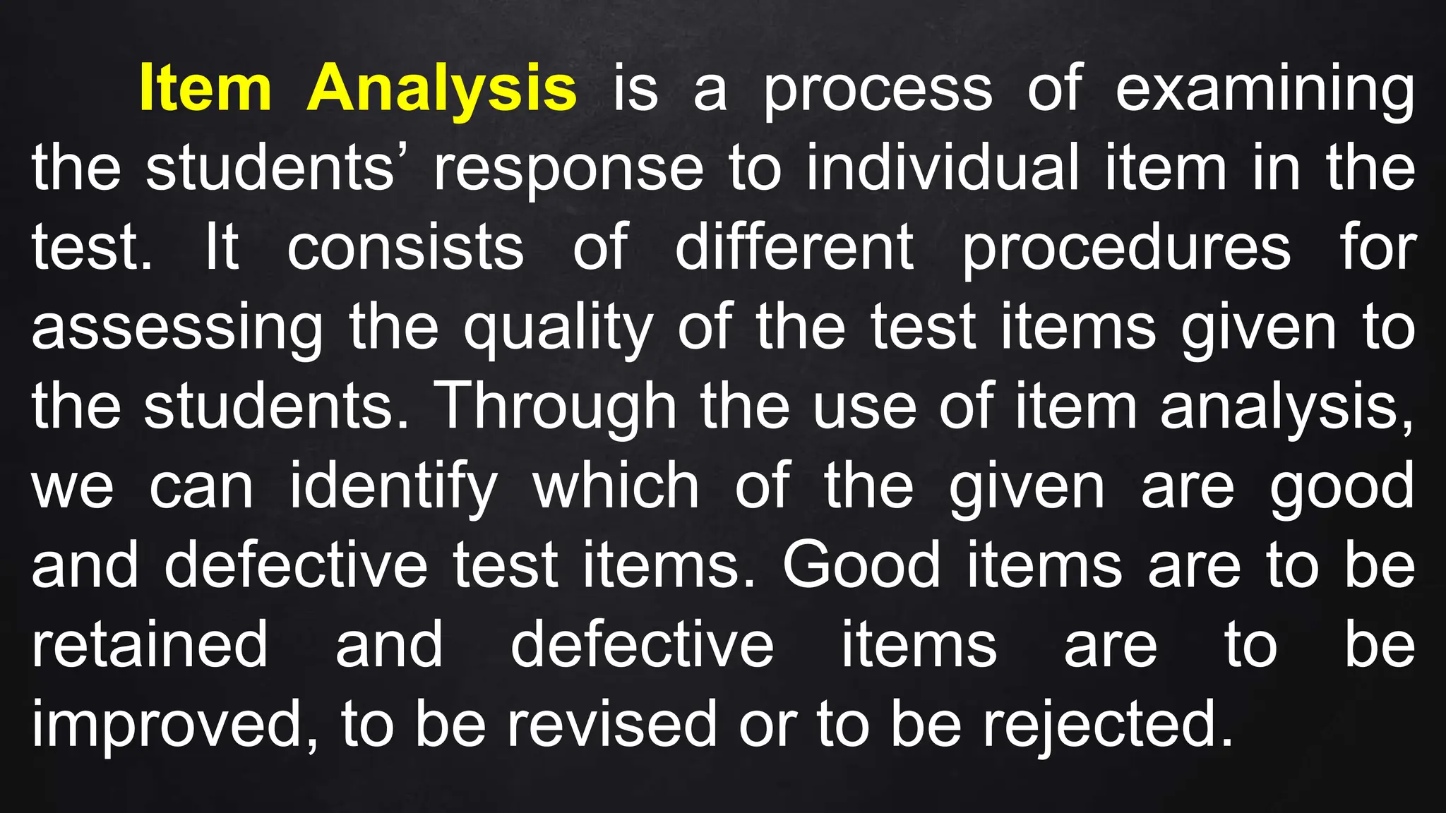ITEM-ANALYSIS-AND-VALIDATION-in-assessment-in-learning.pptx