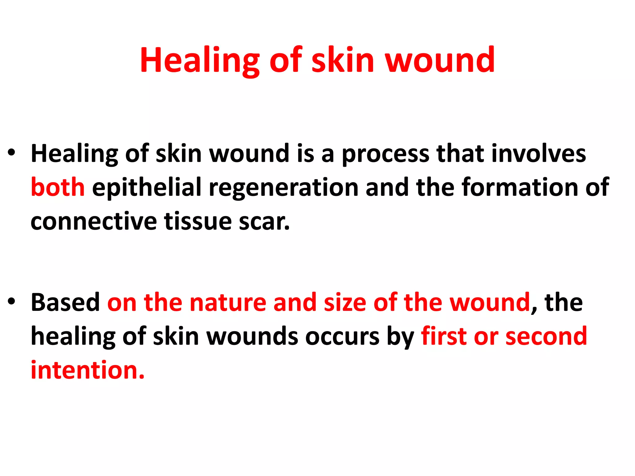 healing and tissue repair | PPTX
