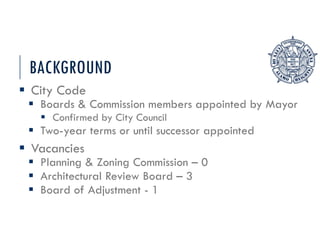 Item # 10 - PPT Boards and Commission Appointments | PDF