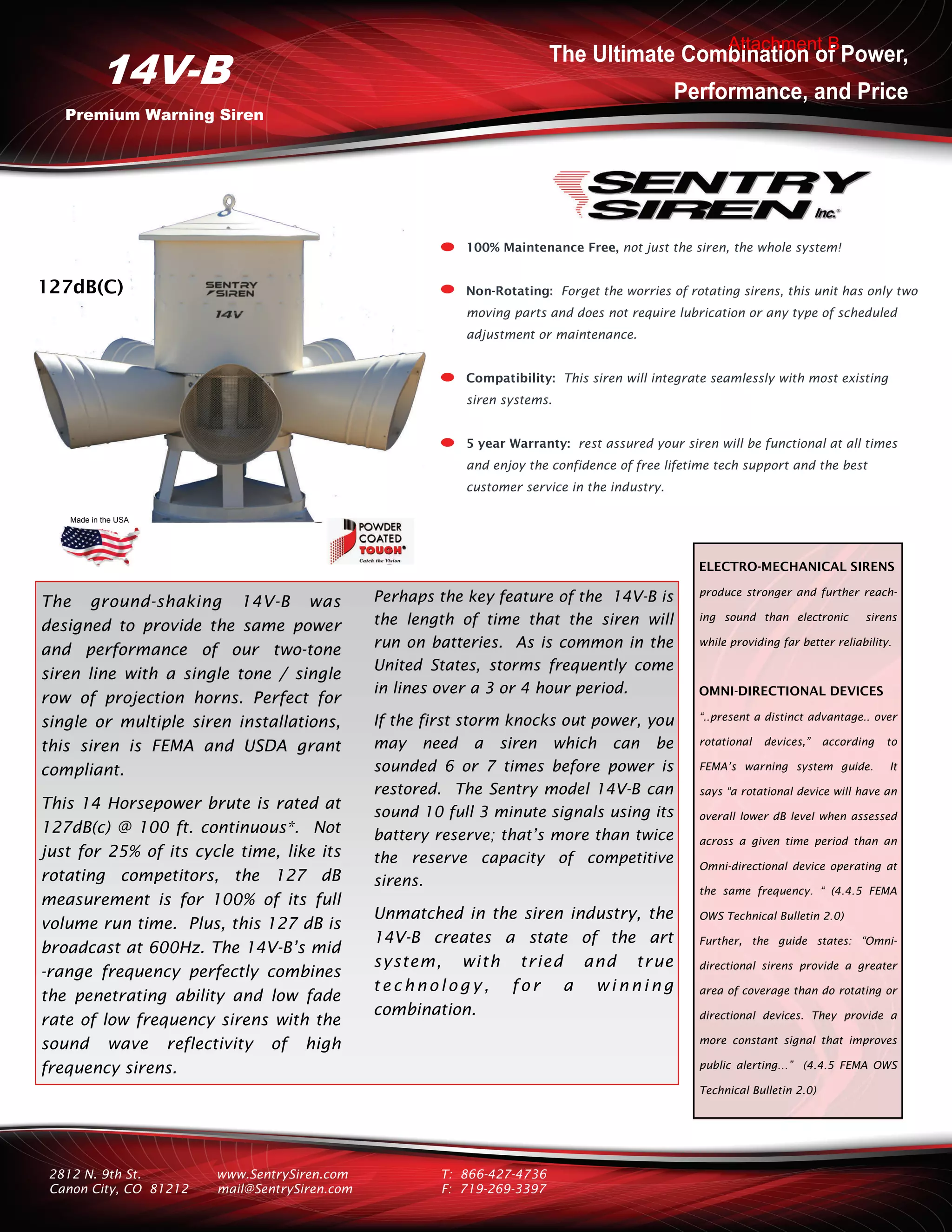 Item # 11 - Emergency Warning Sirens | PDF