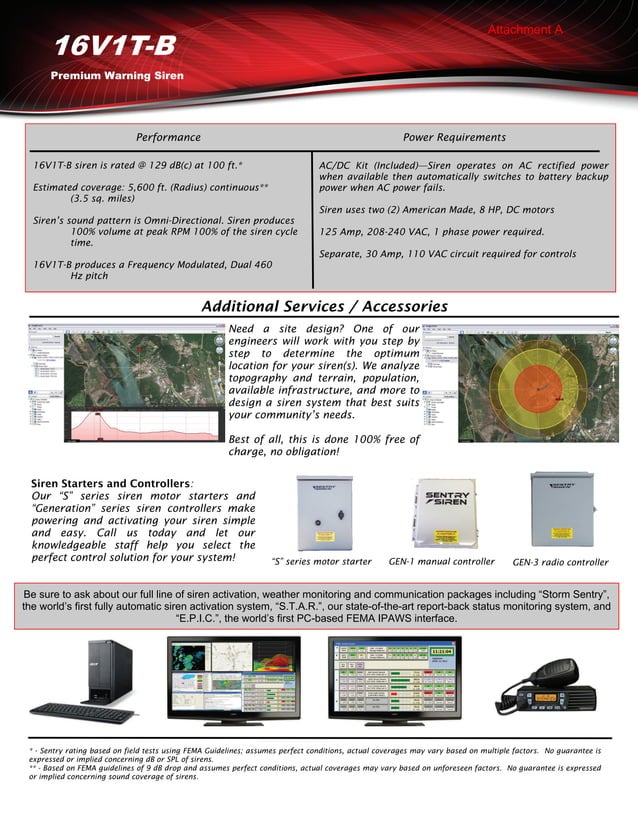 Item # 11 - Emergency Warning Sirens | PDF