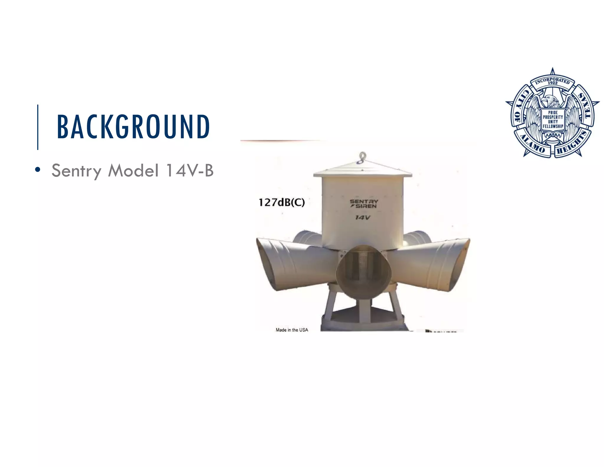 Item # 11 - PPT Emergency Warning Sirens | PDF