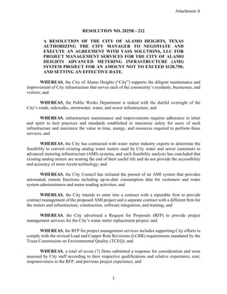 Item # 11 - VASS Advanced Metering Proj. Mgmt | PDF
