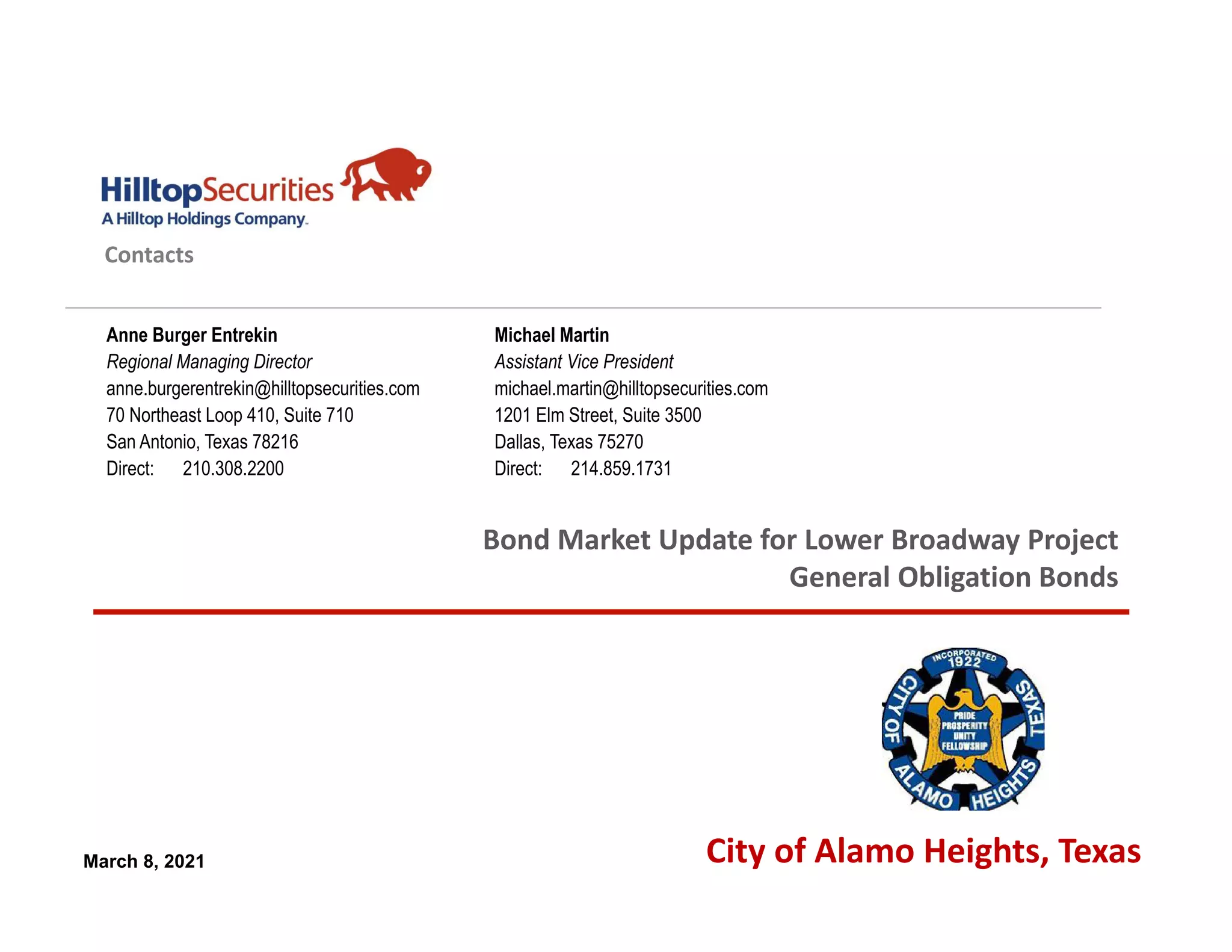 Item # 12 - PPT COAH GO Bonds | PPT