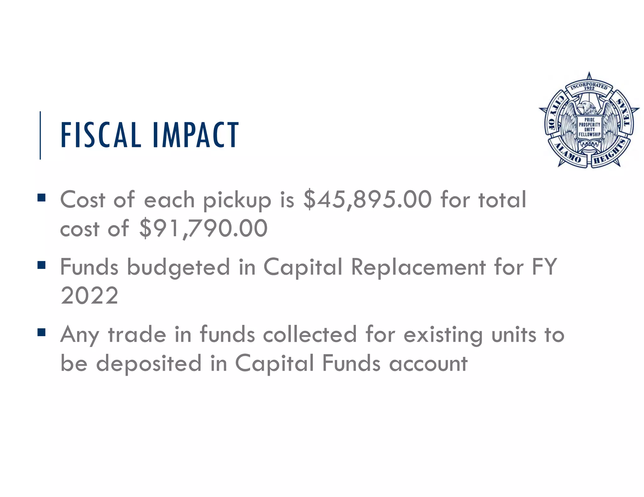 Item # 12 PPT Public Works and Utilities Truck Purchase | PPT
