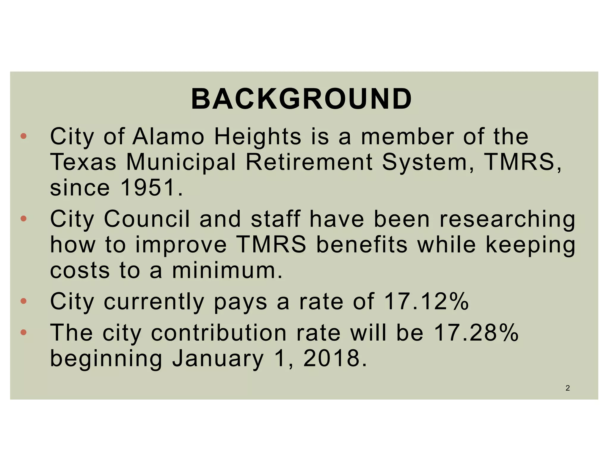 Item #12 PPT TMRS Plan Change | PPT