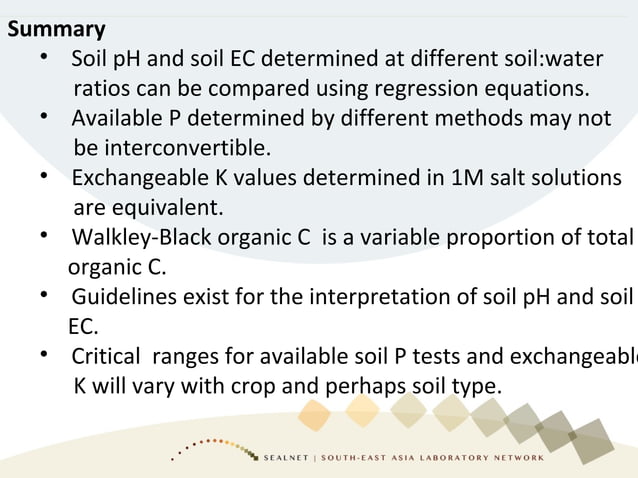 General principles of soil test interpretation | PPT