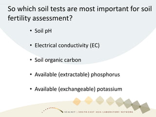 Item 13 soil test methods | PPT