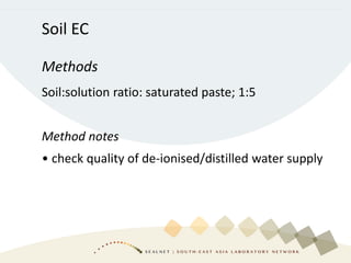 Item 13: Introduction to the interpretation of soil tests | PPT