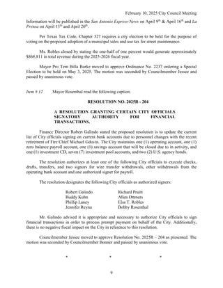 Item # 1a - February 10, 2025 CCM Minutes | PDF
