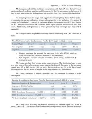 Item # 1a - September 11, 2023 City Council Meeting Minutes | PDF