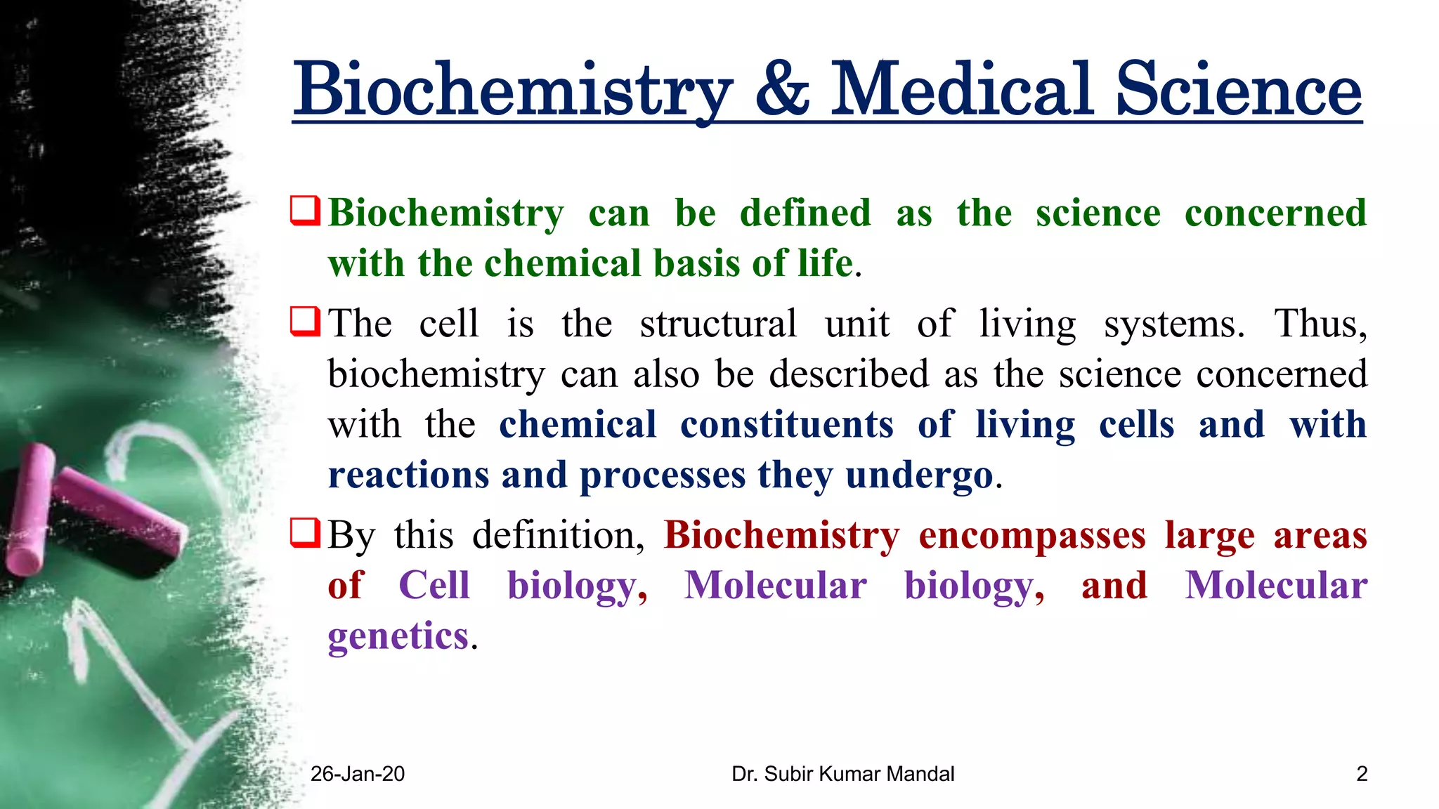 Introduction to Medical Biochemistry | PPTX