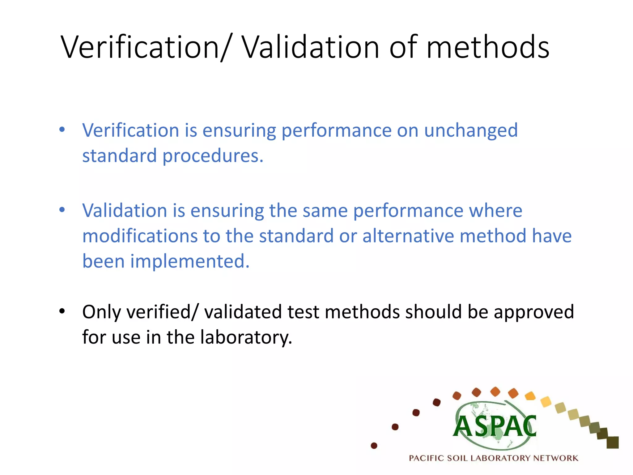 Item 2. Verification and Validation of Analytical Methods | PDF