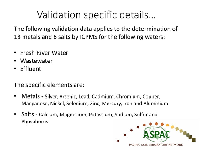 Item 2. Verification and Validation of Analytical Methods | PDF