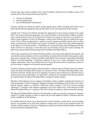 Item # 3 - Rules of Procedure Governing Council Meetings | PDF