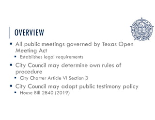 Item # 3 - PPT Rules of Procedures Governing Council Meetings | PDF