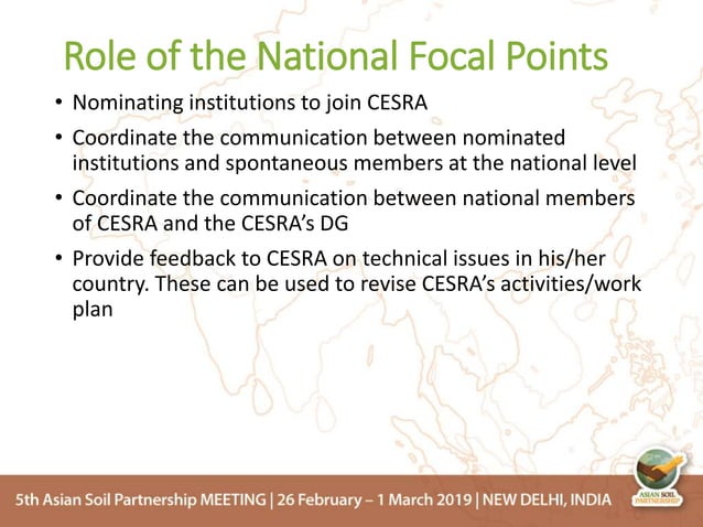 CESRA’s objectives and functioning | PPTX | Agriculture | Industries