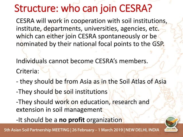 CESRA’s objectives and functioning | PPTX | Agriculture | Industries