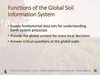 Report on the establishment of the Global Soil Information System and ...