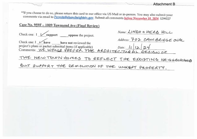 Item # 4 -- 1009 Townsend Avenue - final design | PDF
