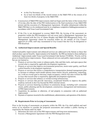 Item # 4 - Public Improvement District (PID) Policy | PDF | Free Download