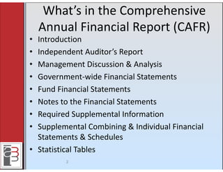 Item #4 CAFR | PDF | Business Accounting & Finance | Business
